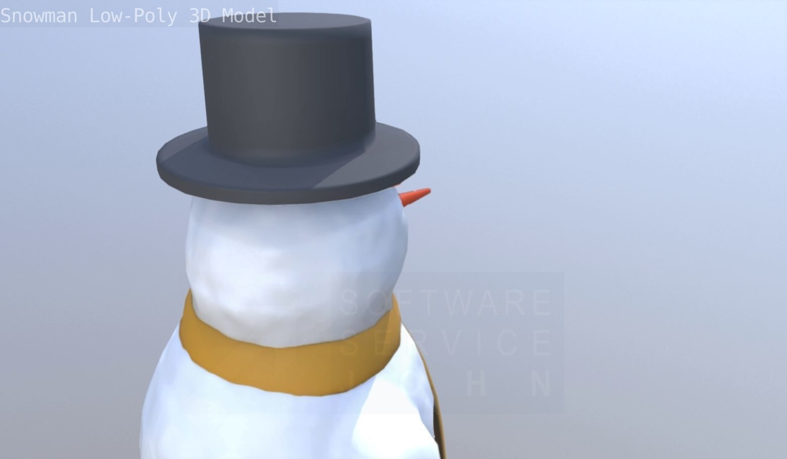 3D model Snowman Low-Poly-Version VR / AR / low-poly | CGTrader