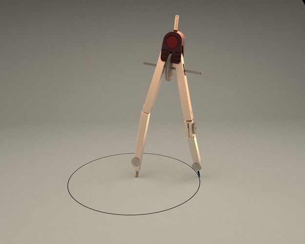 rotring compass 3D model | CGTrader