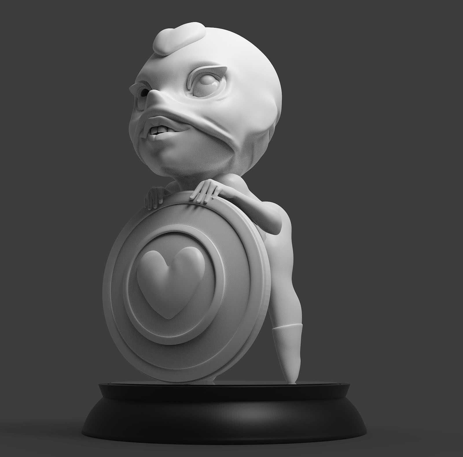 Chibi Captain Love 3D model 3D printable | CGTrader