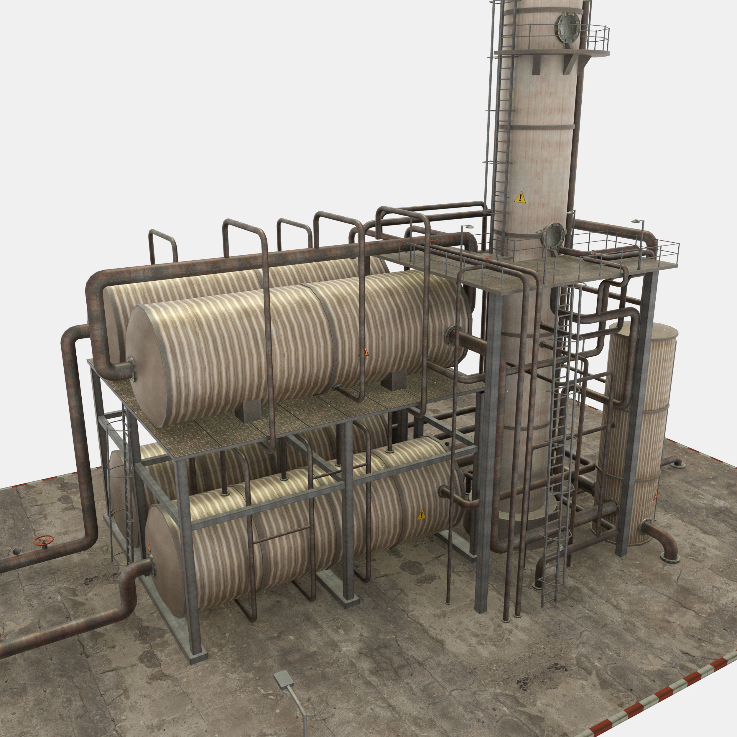 3D model Oil Refinery Module VR / AR / low-poly | CGTrader