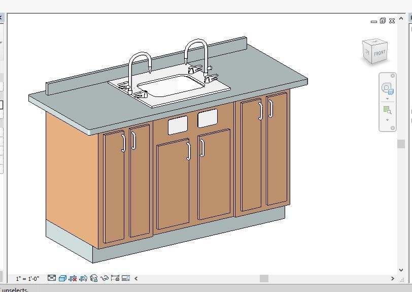 Bench Science Revit Family 2010 3D model | CGTrader