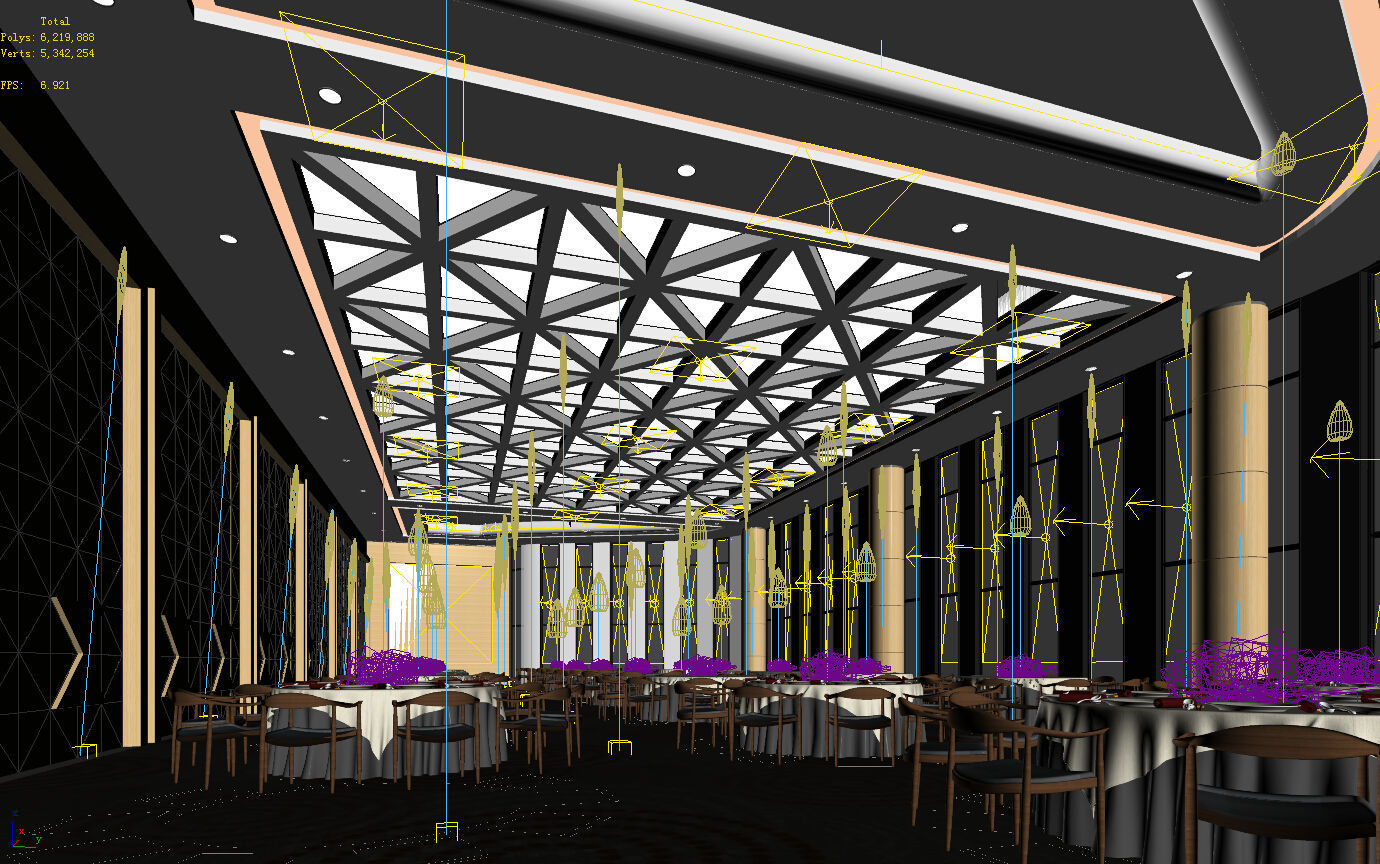 Business Restaurant - Coffee - Banquet 11 3D model | CGTrader