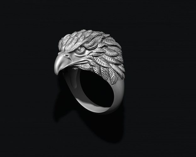Eagle ring 3D model 3D printable | CGTrader