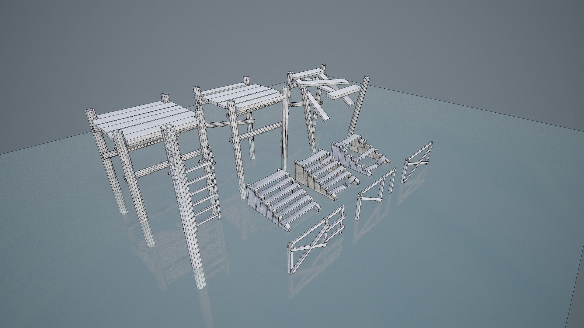 3D model Pier Pack VR / AR / low-poly | CGTrader