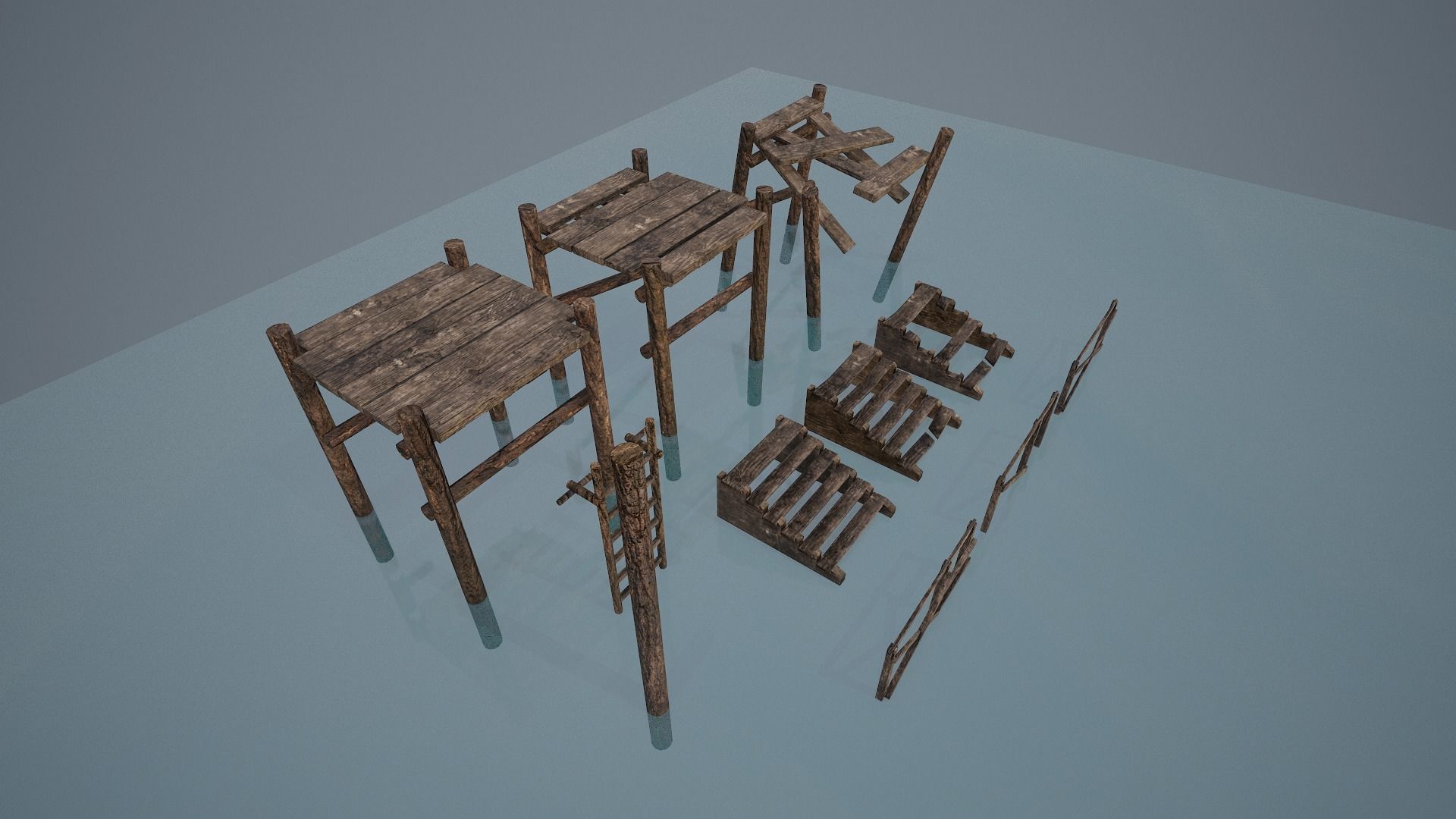 3D model Pier Pack VR / AR / low-poly | CGTrader