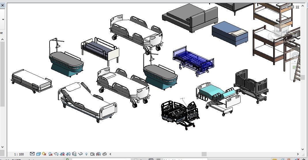 82 beds models Patient beds 3D model | CGTrader