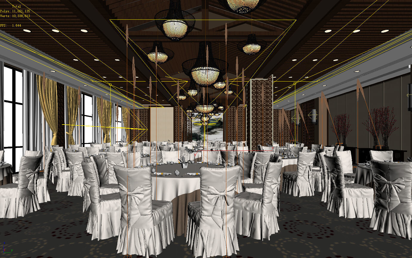Business Restaurant - Coffee - Banquet 85 3D model | CGTrader