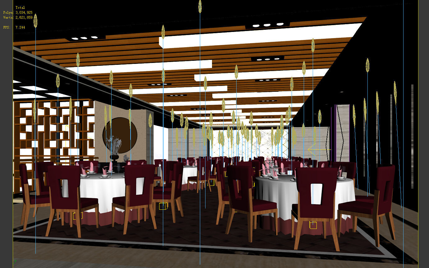 Business Restaurant - Coffee - Banquet 161 3D model | CGTrader