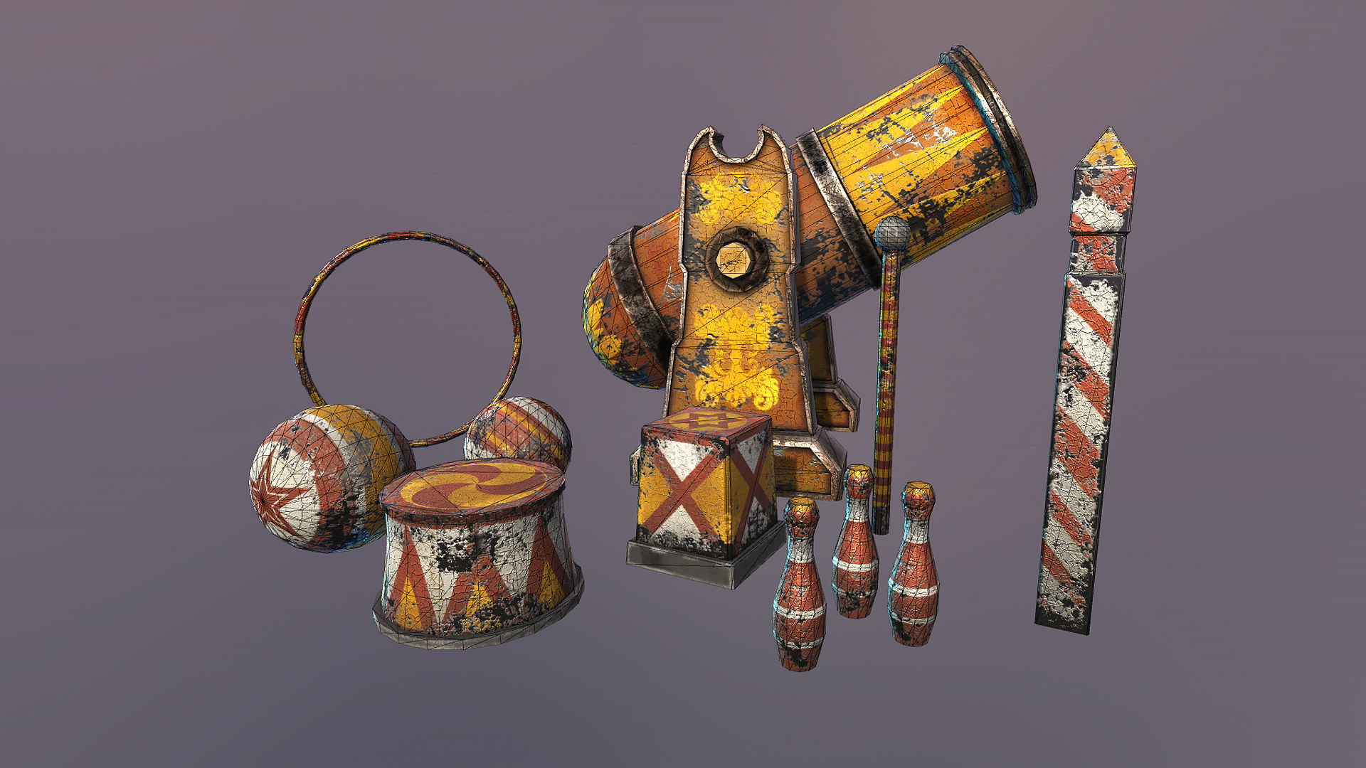 3D model Horror circus props VR / AR / low-poly | CGTrader