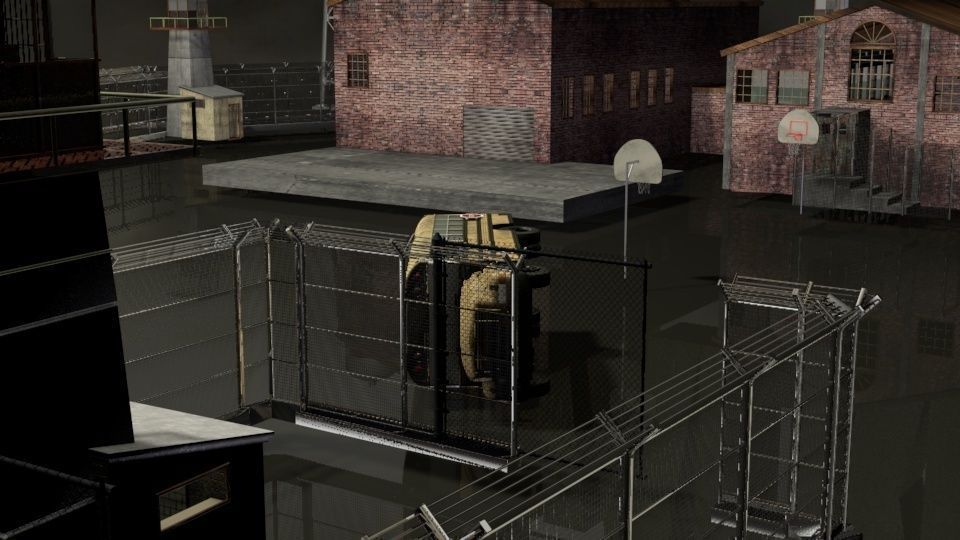 Walking Dead Prison Set 3D model | CGTrader