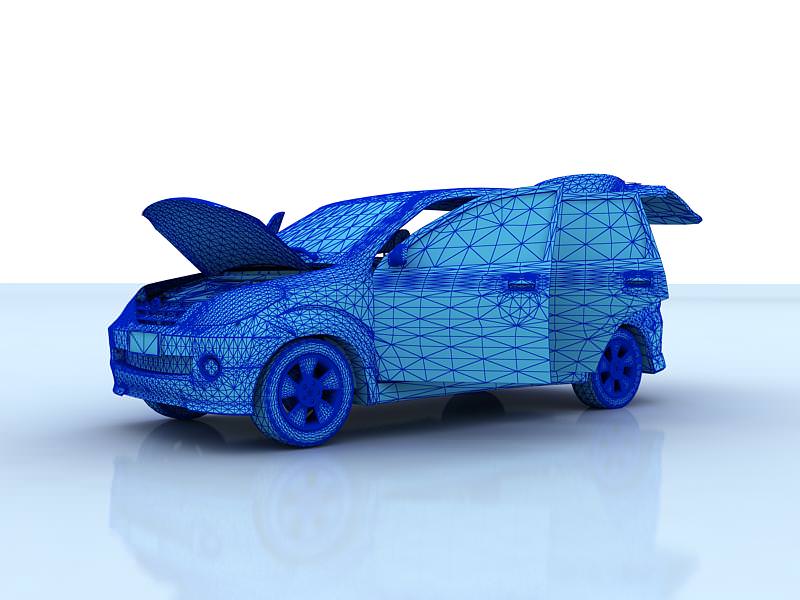 Toyota Avanza 3D model animated rigged | CGTrader