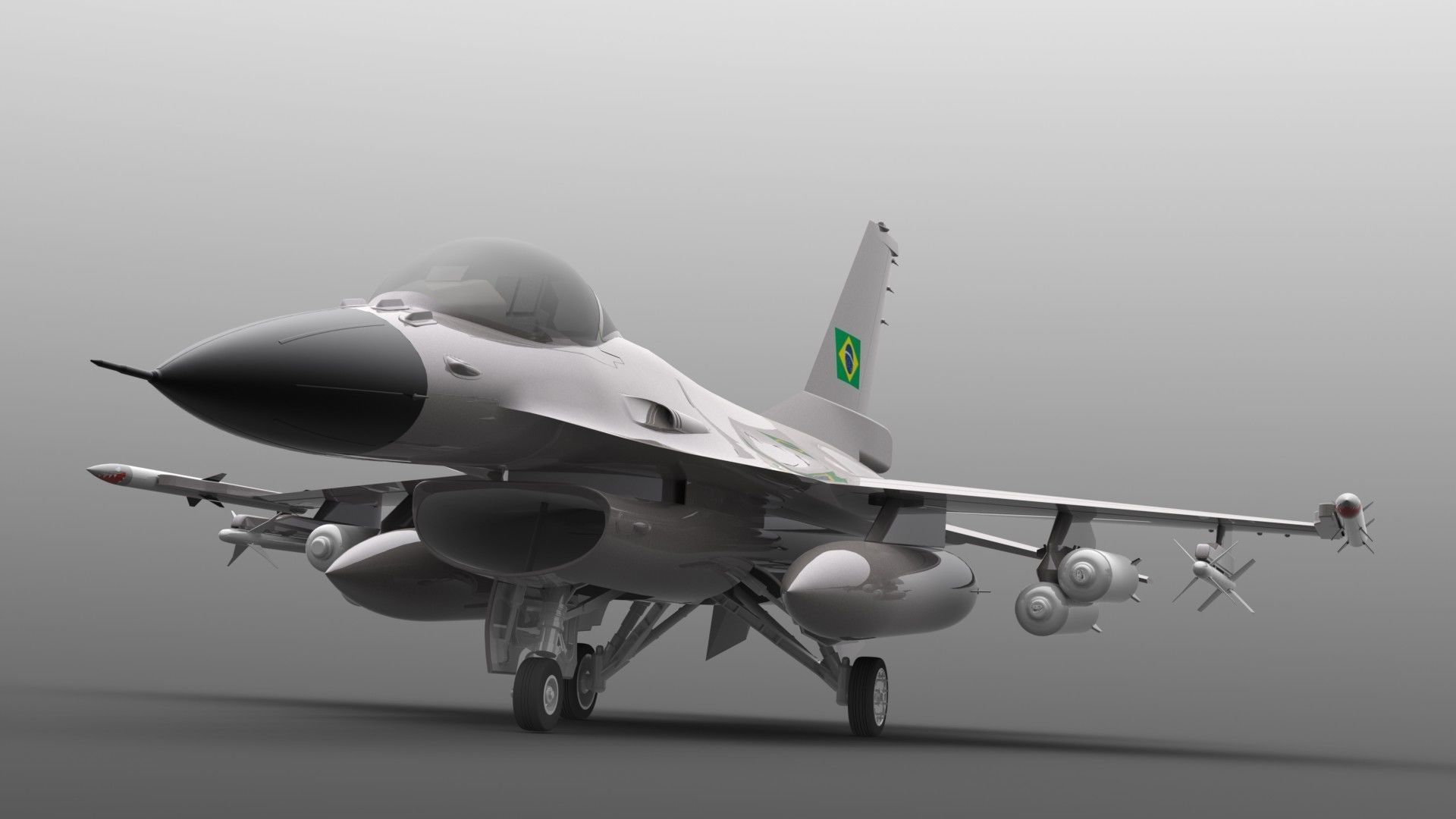 F-16 Fighting Falcon free VR / AR / low-poly 3D model animated | CGTrader