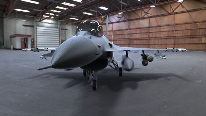 F-16 Fighting Falcon free VR / AR / low-poly 3D model animated | CGTrader