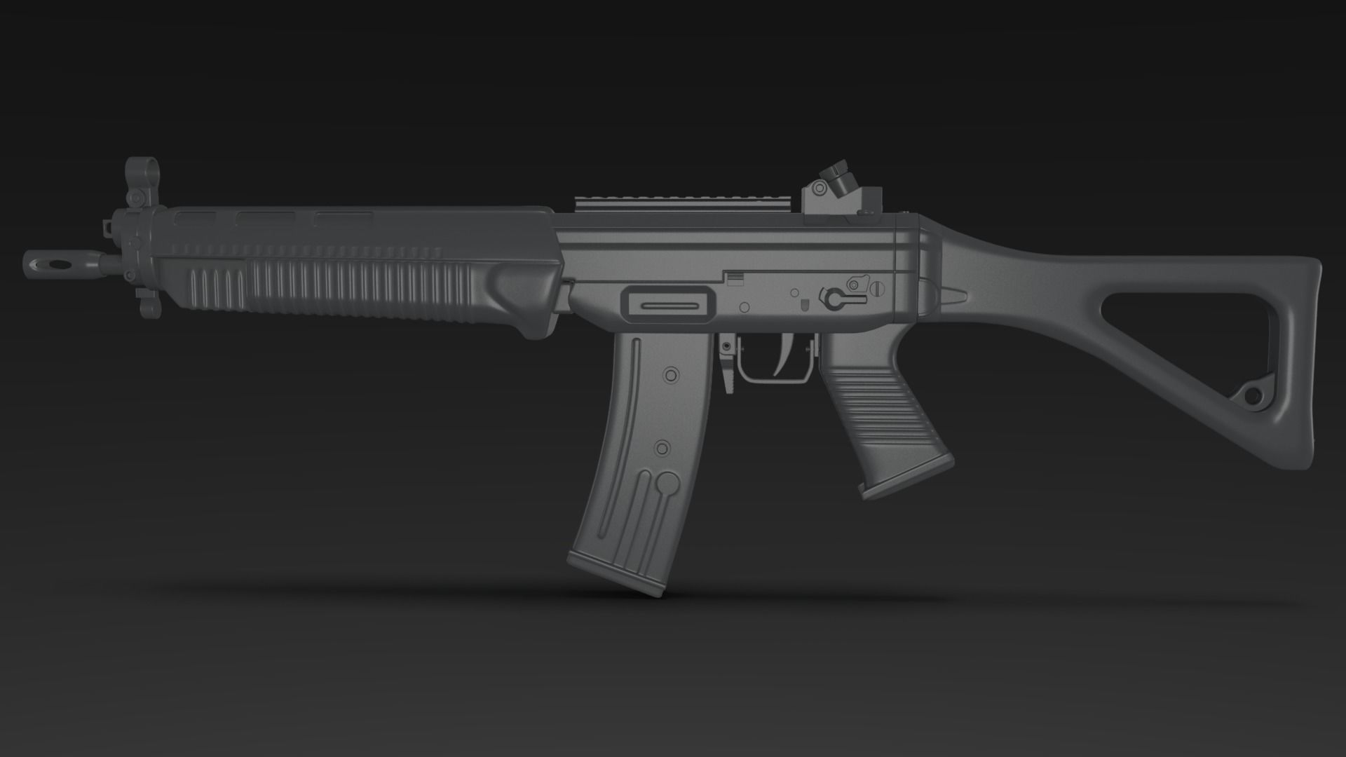 AEG AIRSOFT ASSAULT RIFLE 3D model | CGTrader
