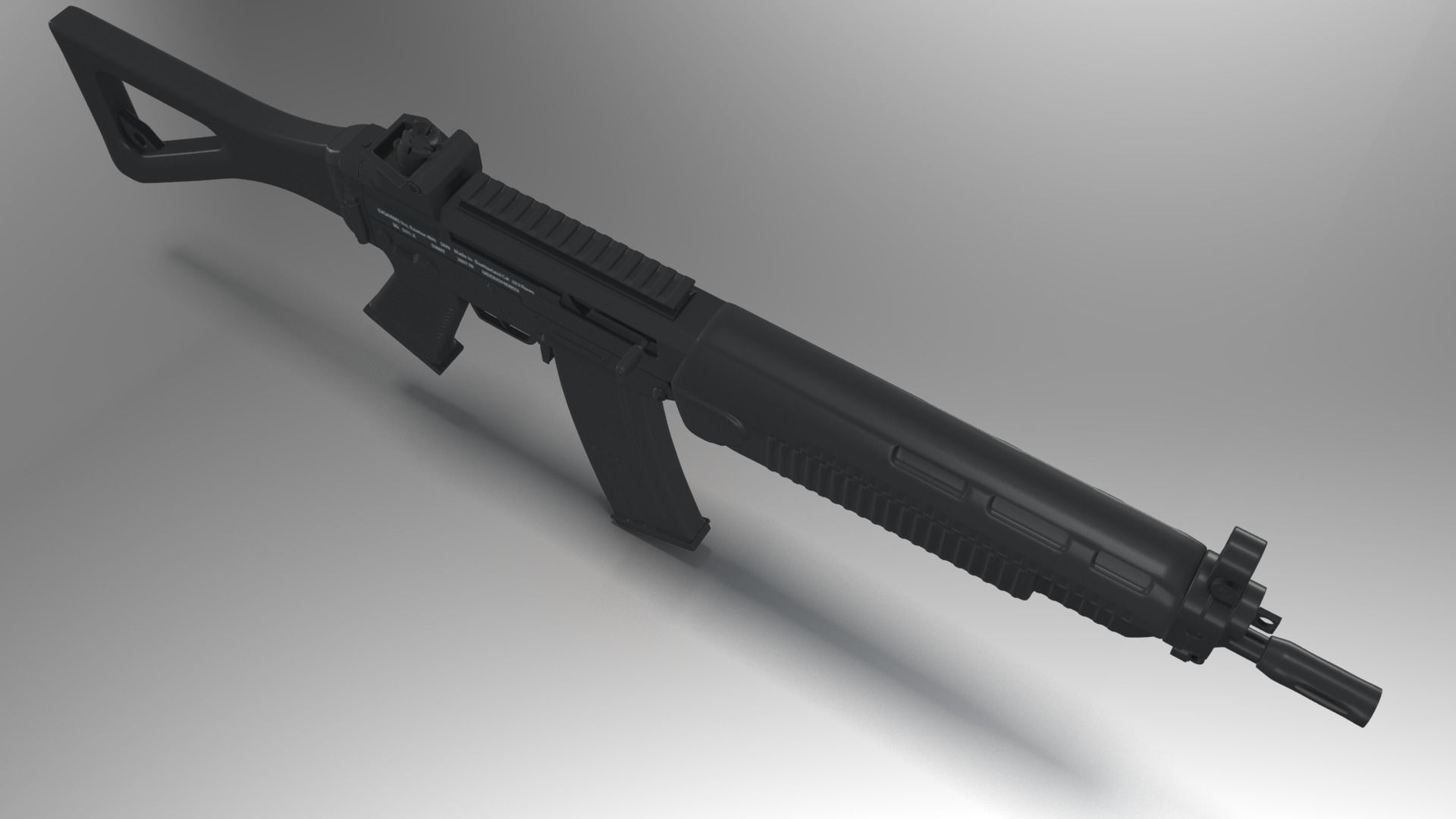 AEG AIRSOFT ASSAULT RIFLE 3D model | CGTrader