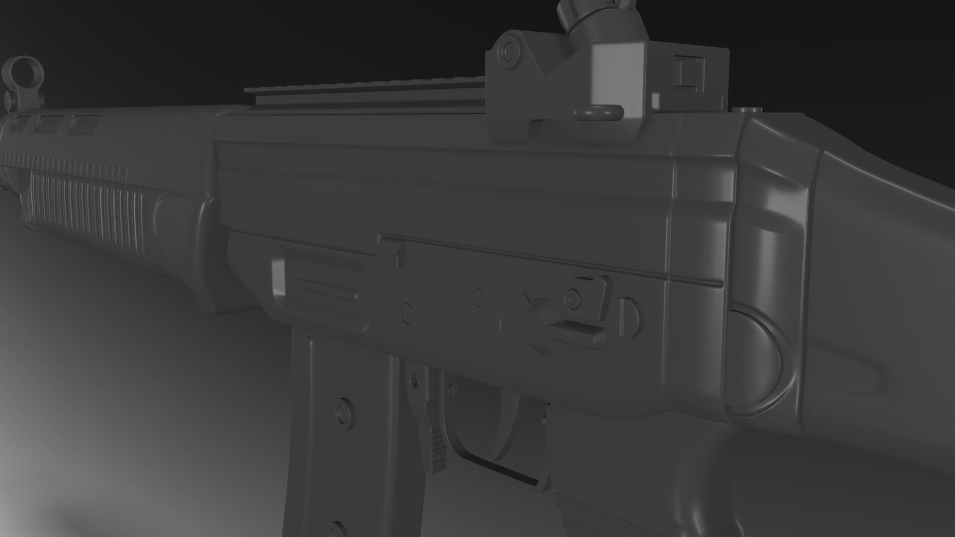 AEG AIRSOFT ASSAULT RIFLE 3D model | CGTrader