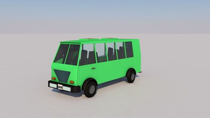 3D model Bus lowpoly VR / AR / low-poly | CGTrader