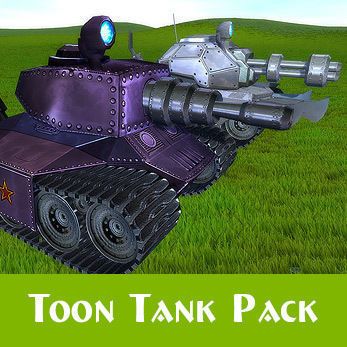 3D model Toon Tanks pack VR / AR / low-poly animated | CGTrader