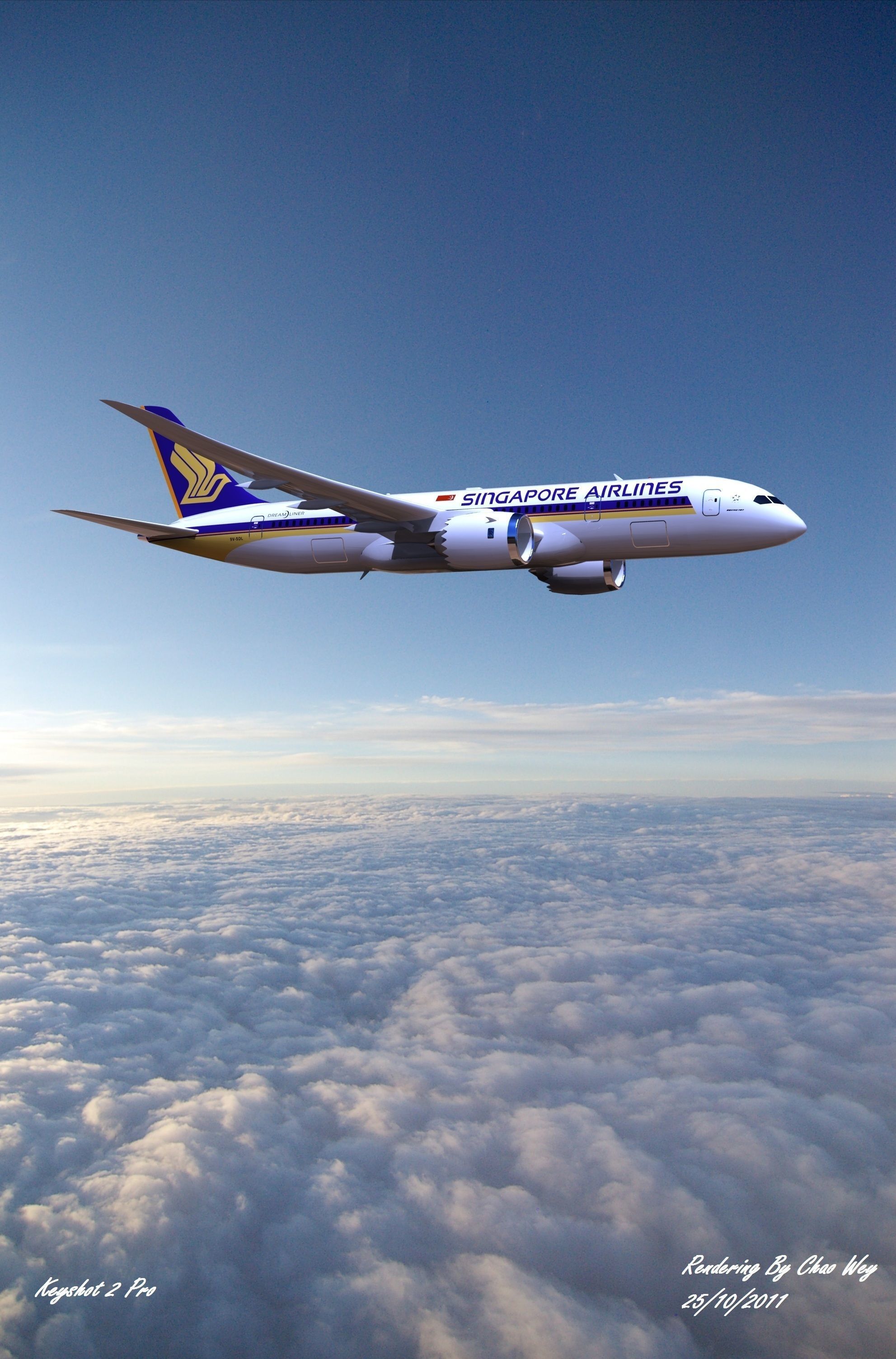 Boeing 787 Dreamliner free 3D model animated | CGTrader