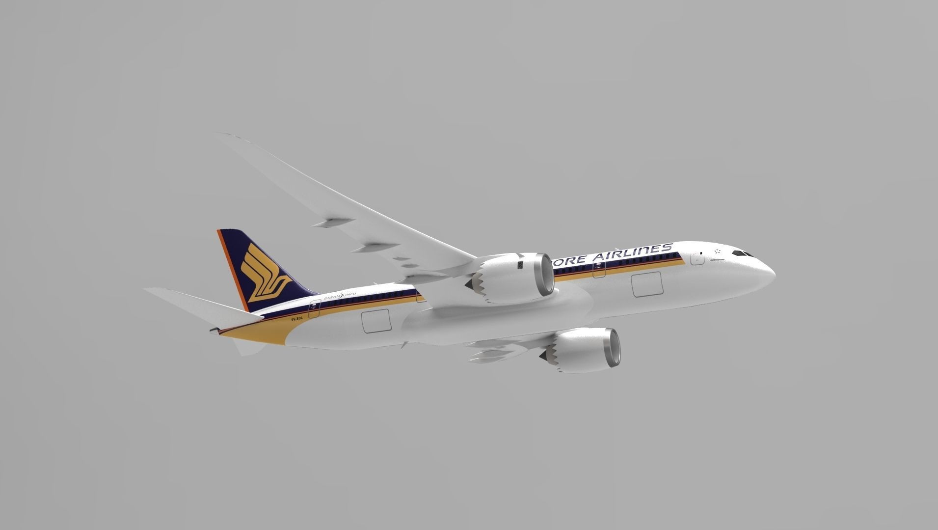 Boeing 787 Dreamliner free 3D model animated | CGTrader
