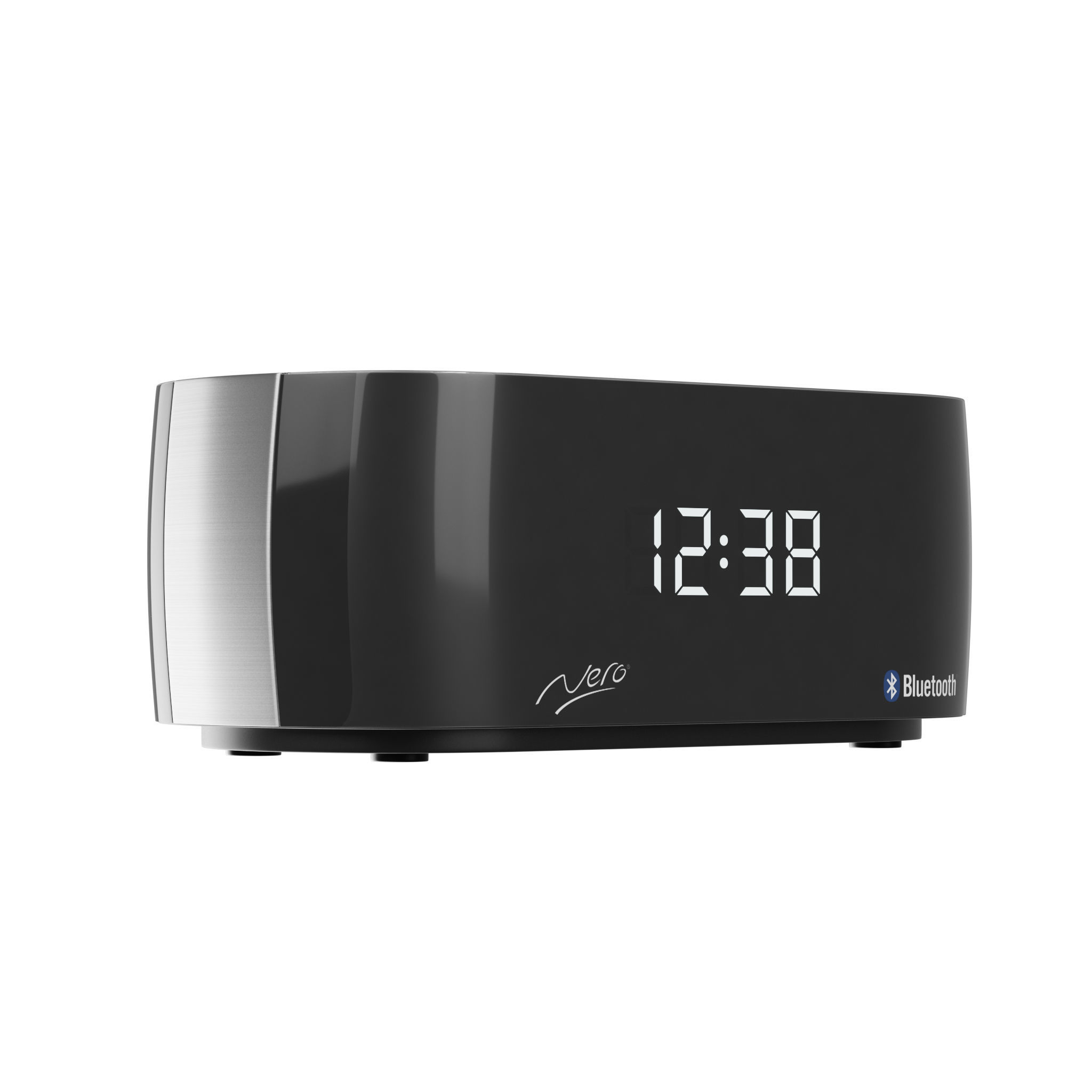 3D model Clock Radio Titanium Bluetooth Alarm VR / AR / low-poly | CGTrader