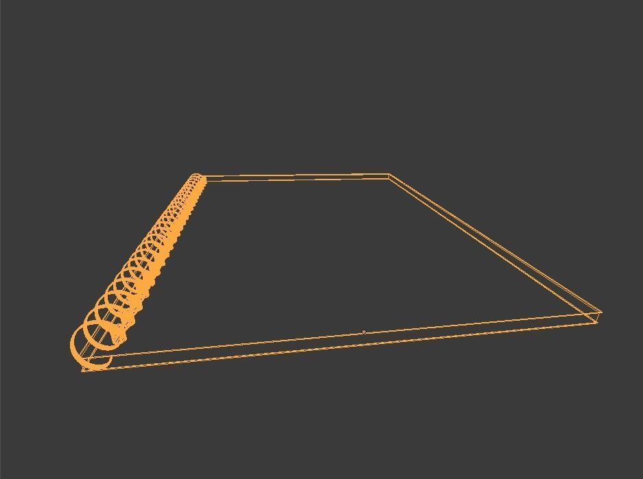 School Notebook 3D model | CGTrader