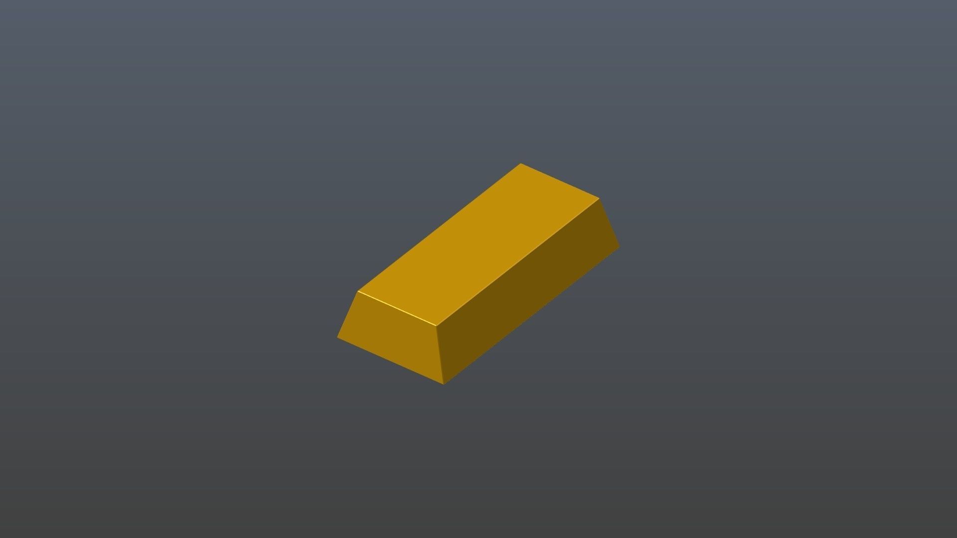 3D model Low poly gold bar VR / AR / low-poly | CGTrader