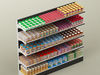 Storage shelving rack with food 02 3D model | CGTrader