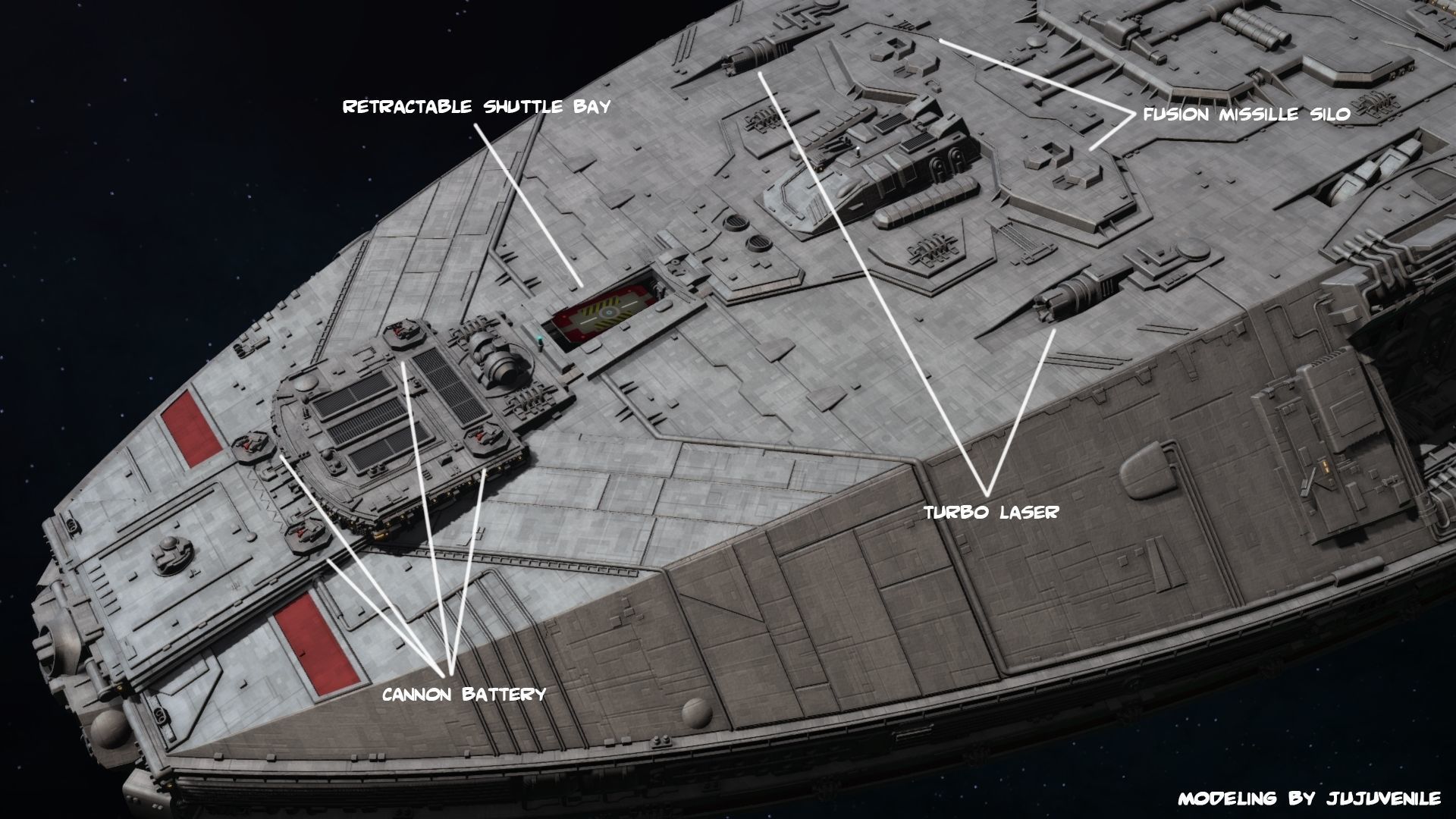 Battlestar Galactica Nova Class 3D model | CGTrader