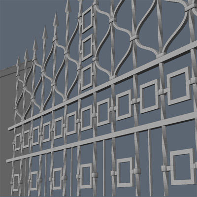 Fence for exterior visualization 3D model | CGTrader