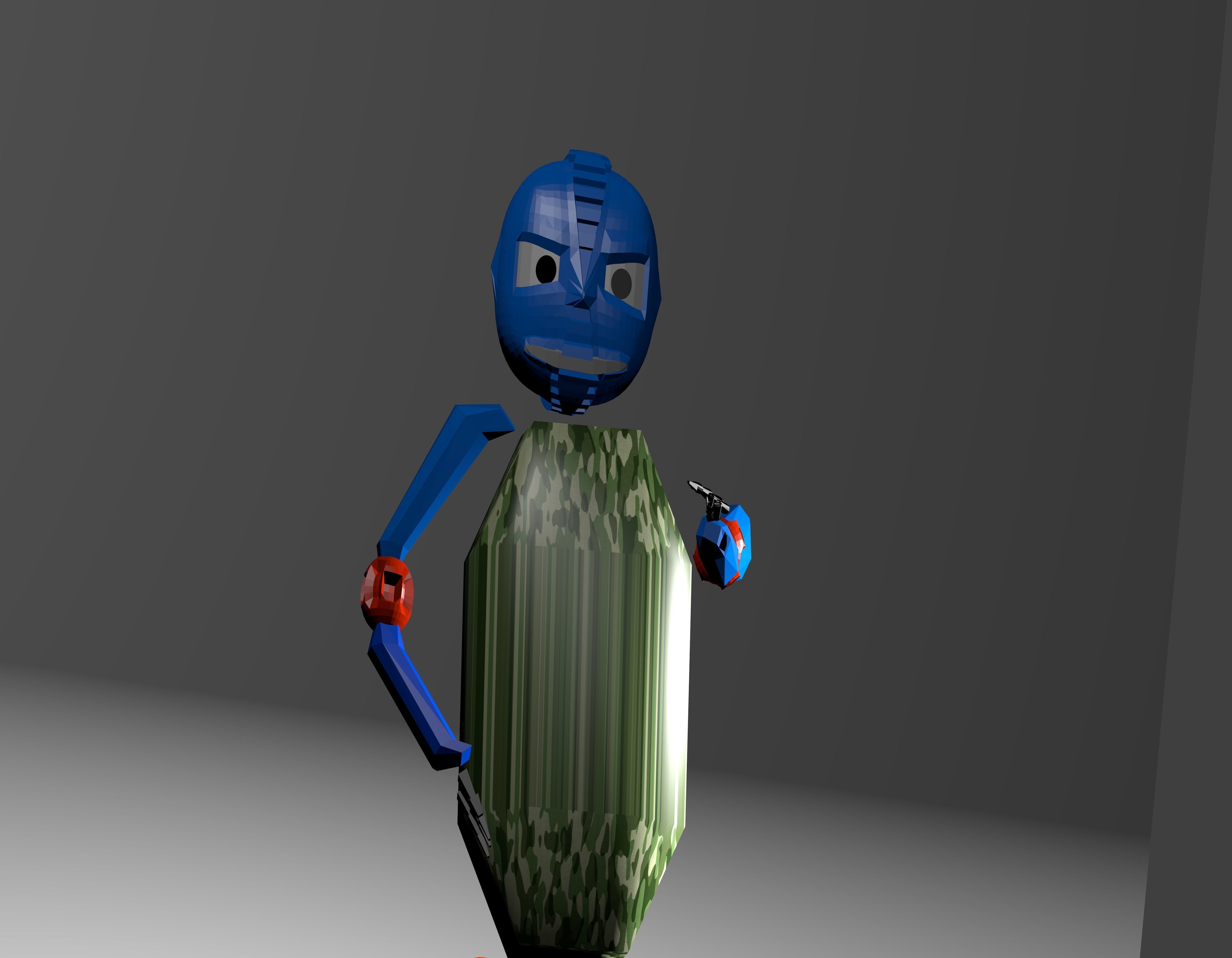 3D model techno bot VR / AR / low-poly animated | CGTrader