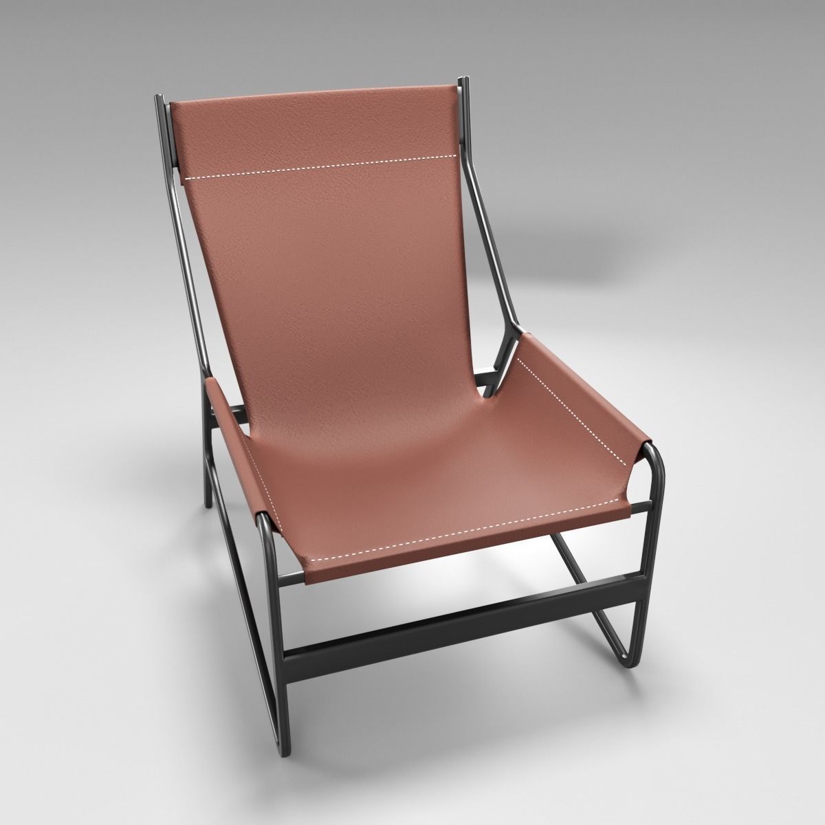 3D model Frame Chair Leather Seat VR / AR / low-poly | CGTrader