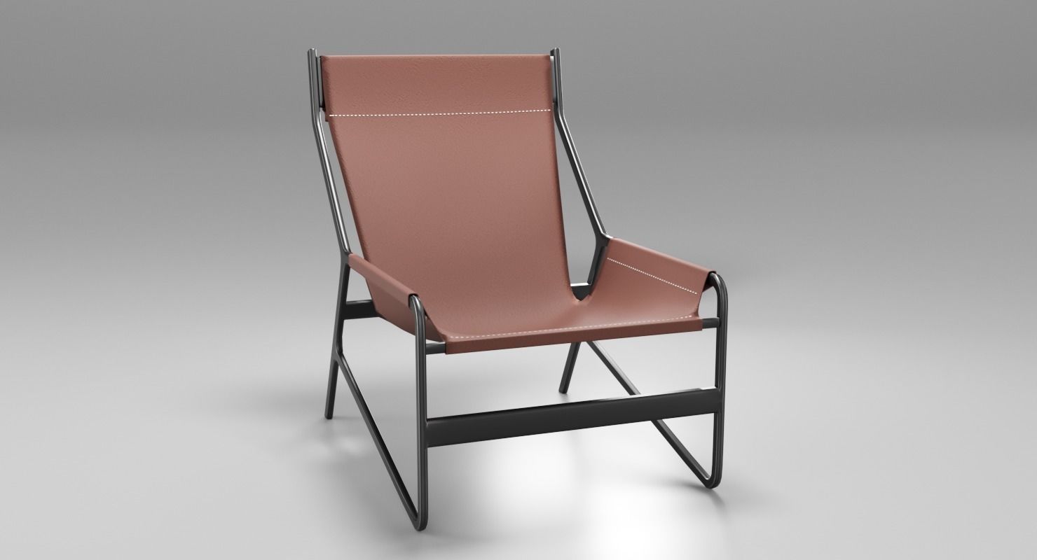 3D model Frame Chair Leather Seat VR / AR / low-poly | CGTrader
