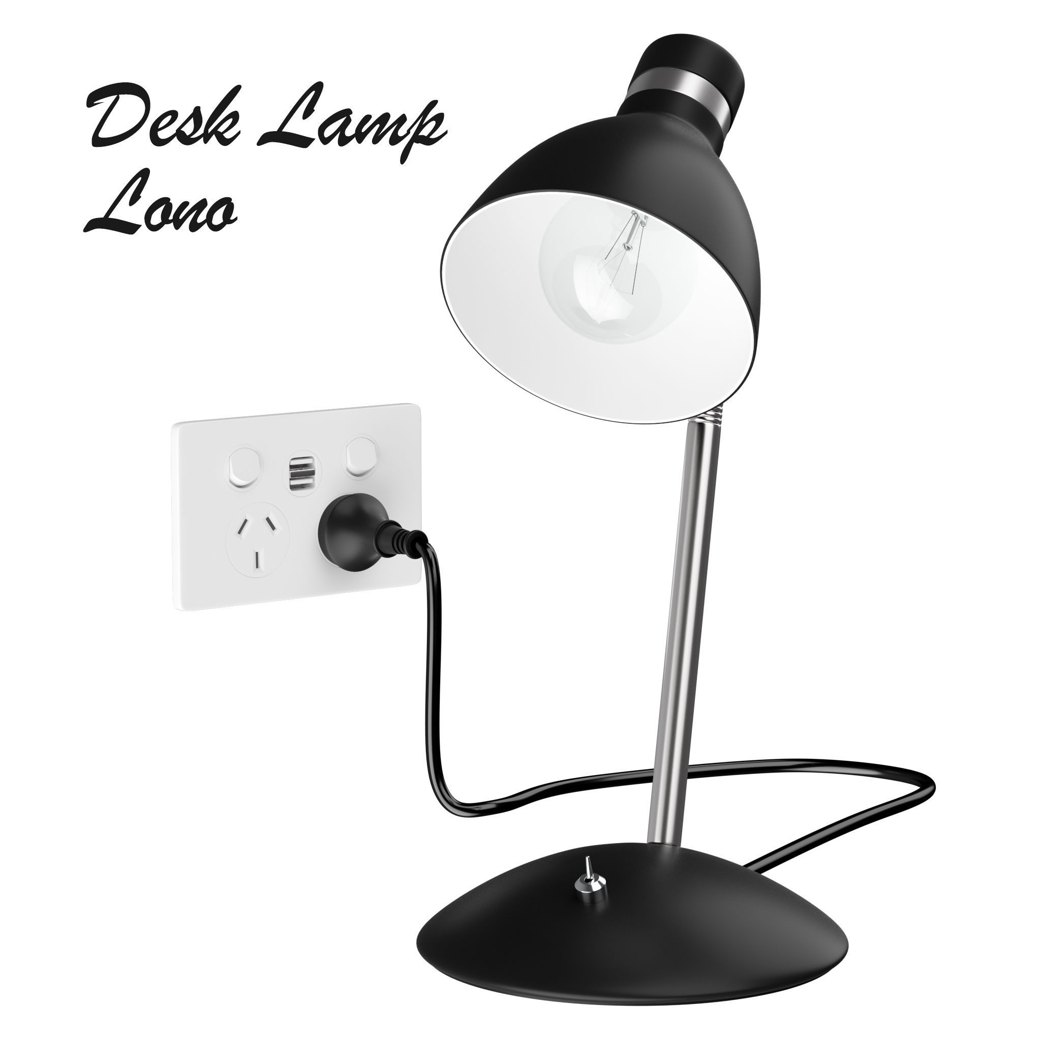 3D model Desk Lamp Lono VR / AR / low-poly | CGTrader