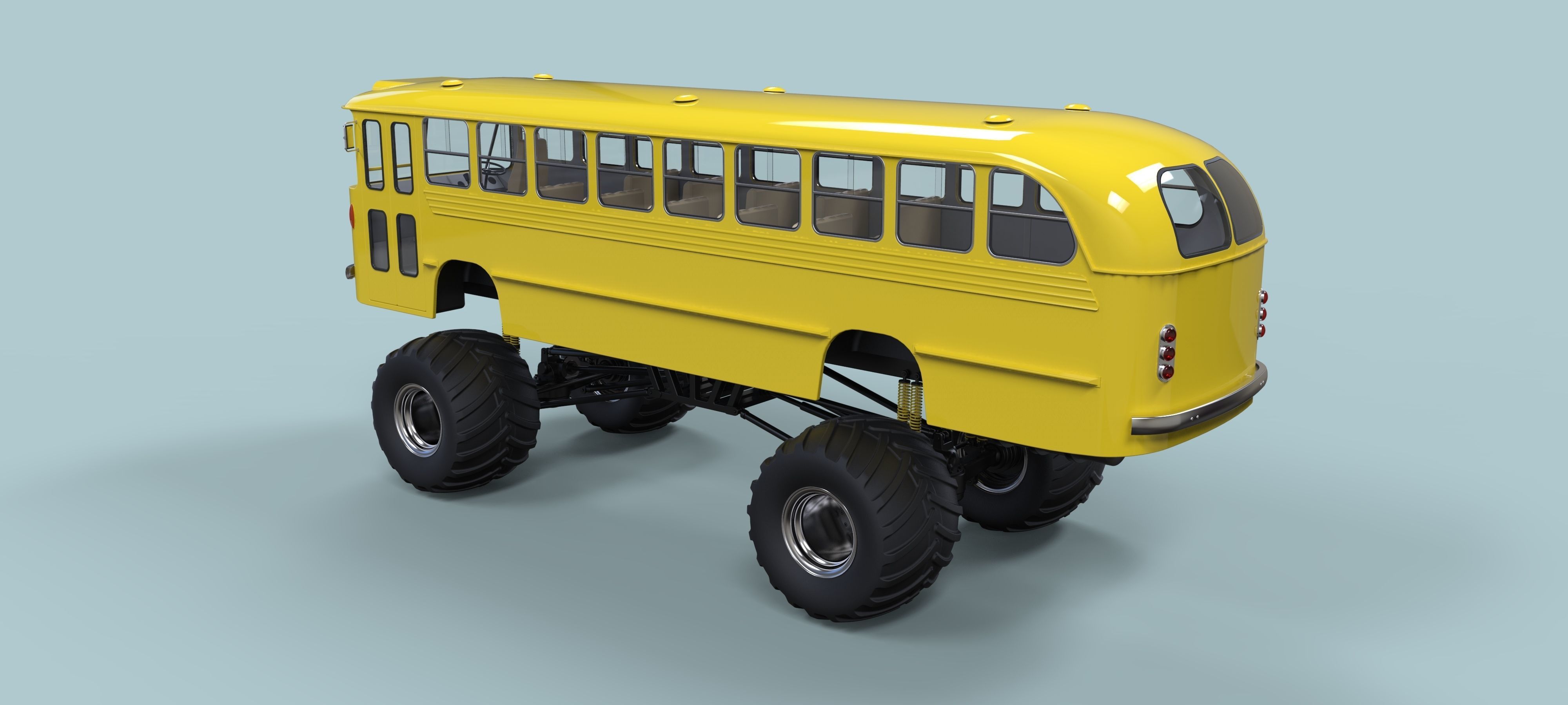Monster Bus 3D model | CGTrader