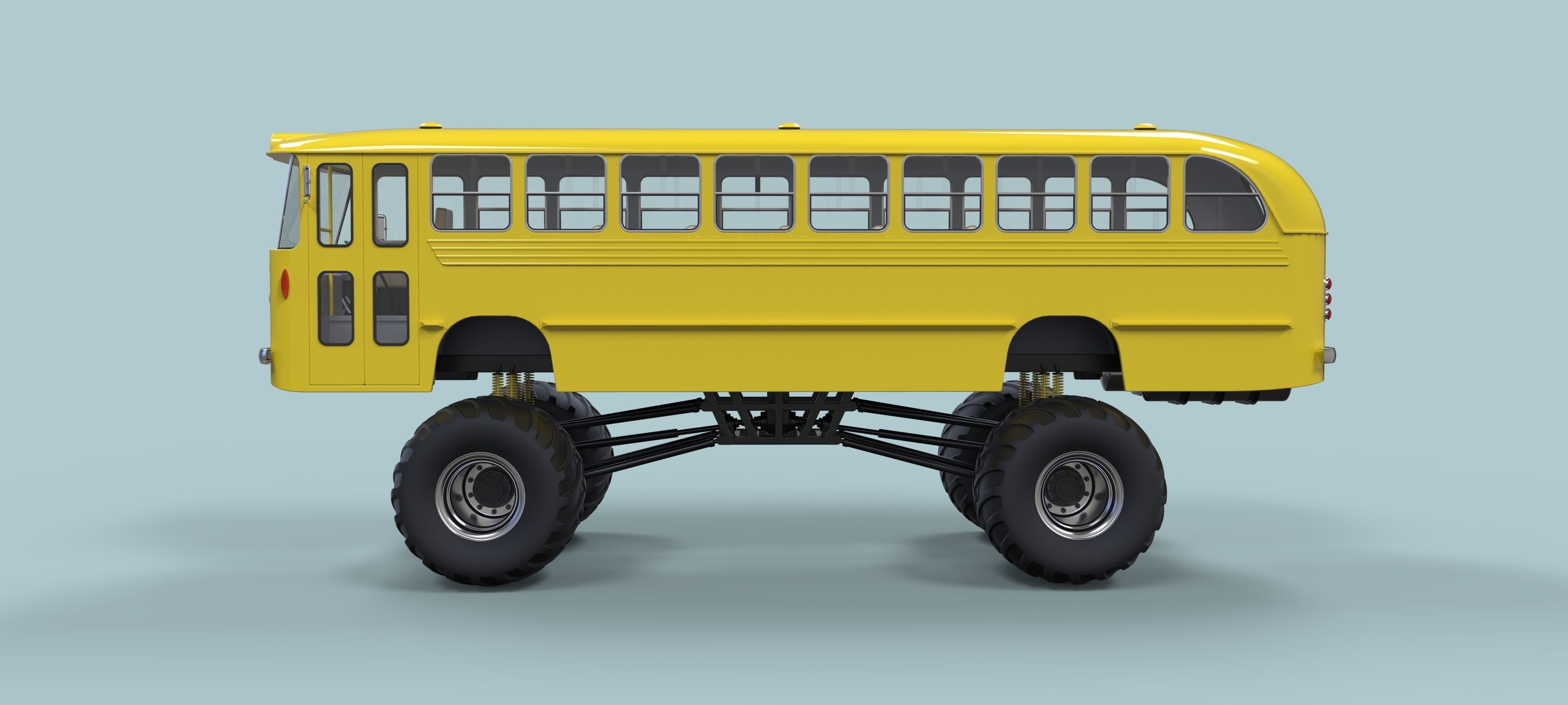 Monster Bus 3D model | CGTrader