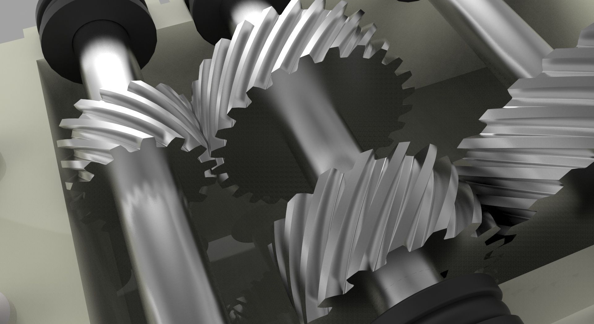 3D gear box | CGTrader