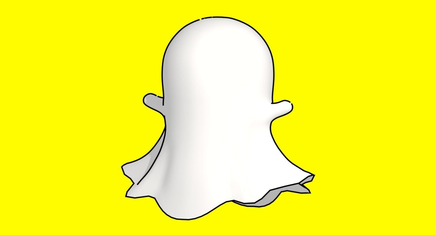 3D model Snapchat Ghost VR / AR / low-poly | CGTrader