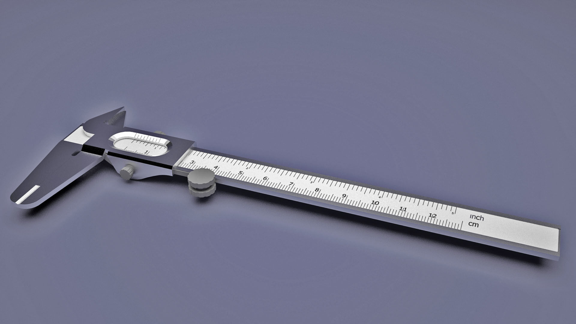 Vernier Caliper 3D model | CGTrader