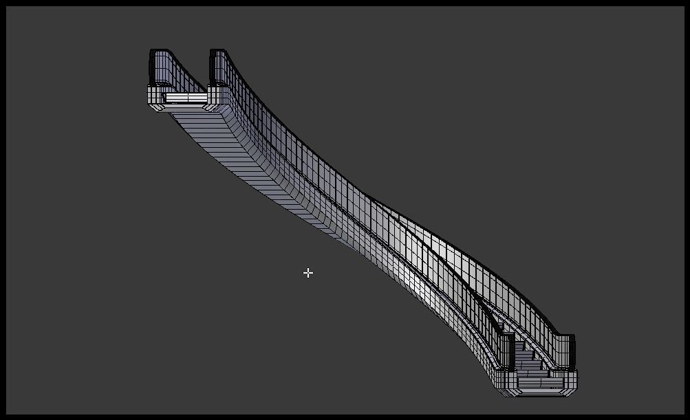 Spiralator - curved escalator 3D model | CGTrader
