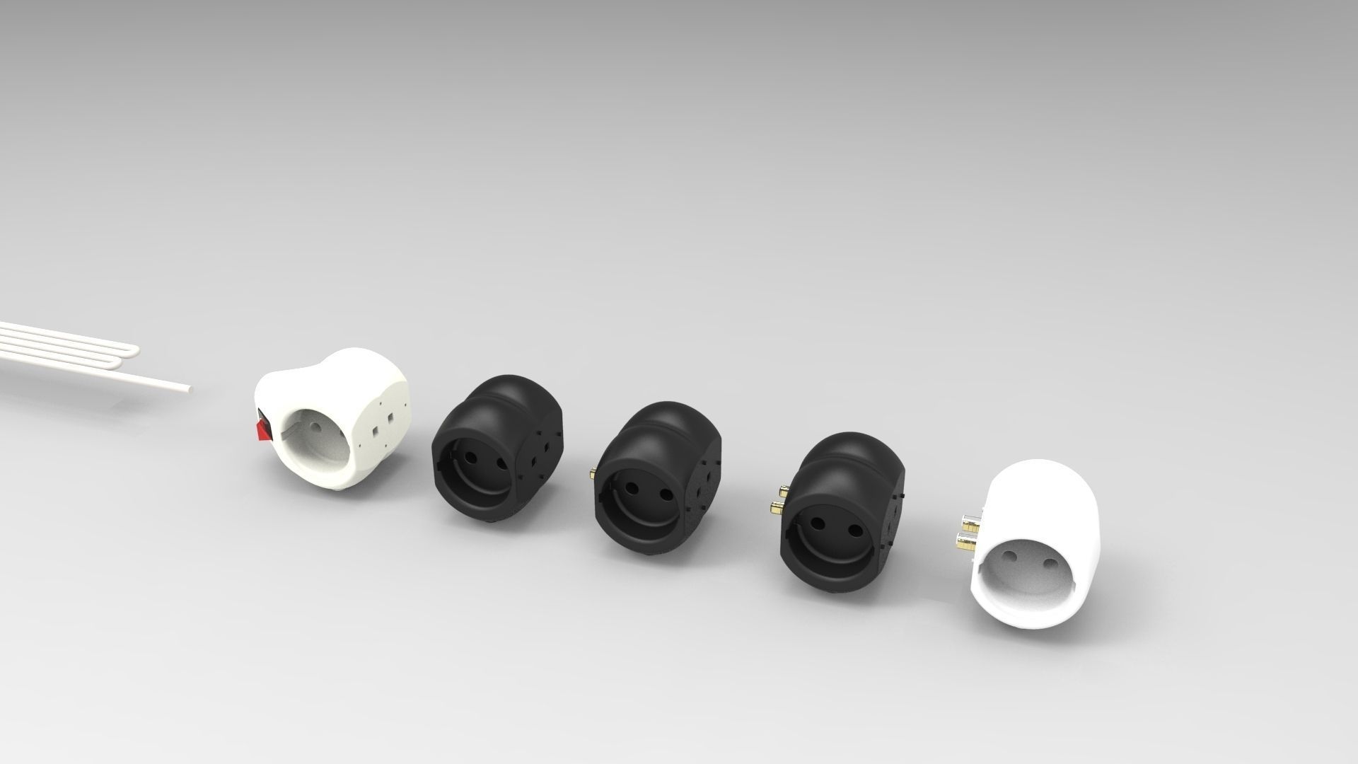 Commel socket 3D model | CGTrader