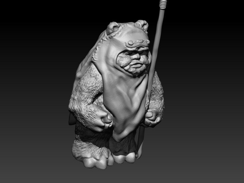 Ewok remixed free 3D model 3D printable | CGTrader