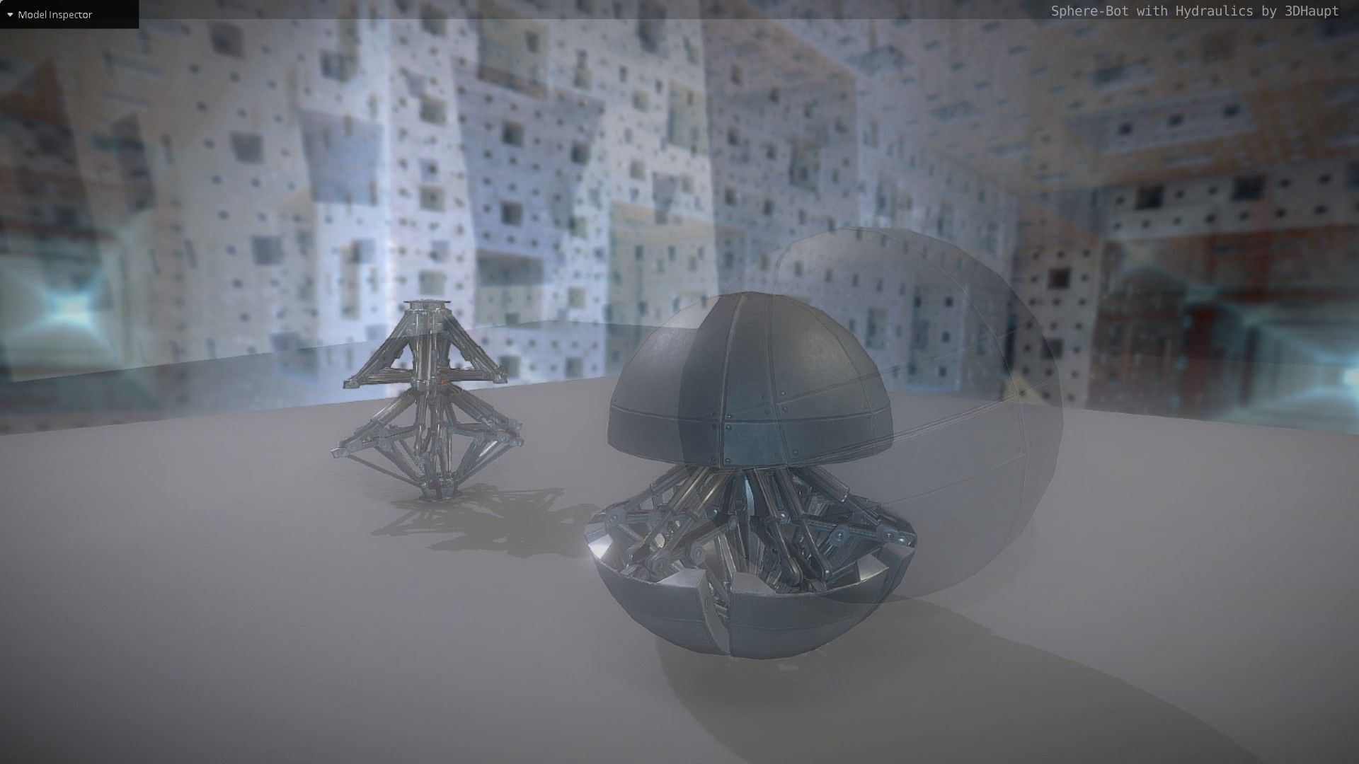 3D model Hydraulic Sphere-Bot VR / AR / low-poly rigged animated | CGTrader