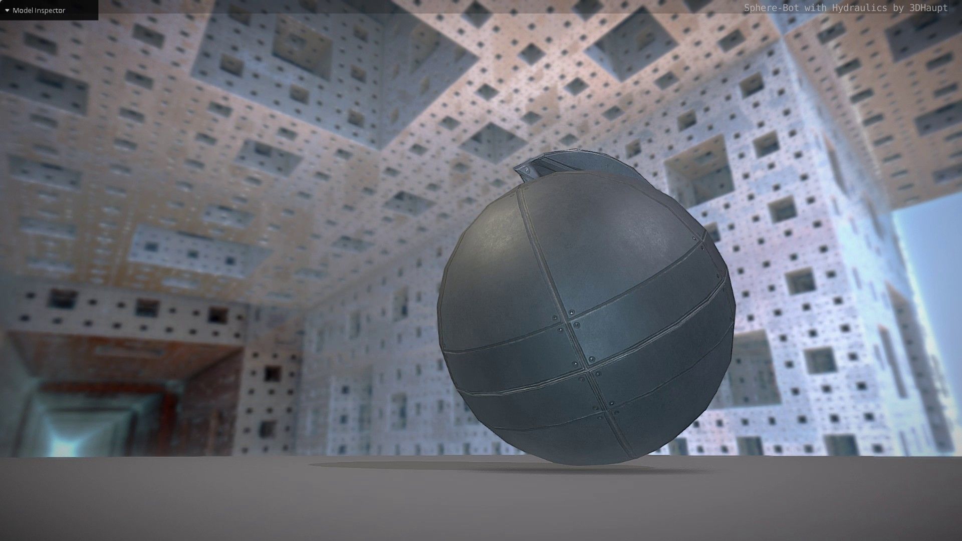 3D model Hydraulic Sphere-Bot VR / AR / low-poly rigged animated | CGTrader