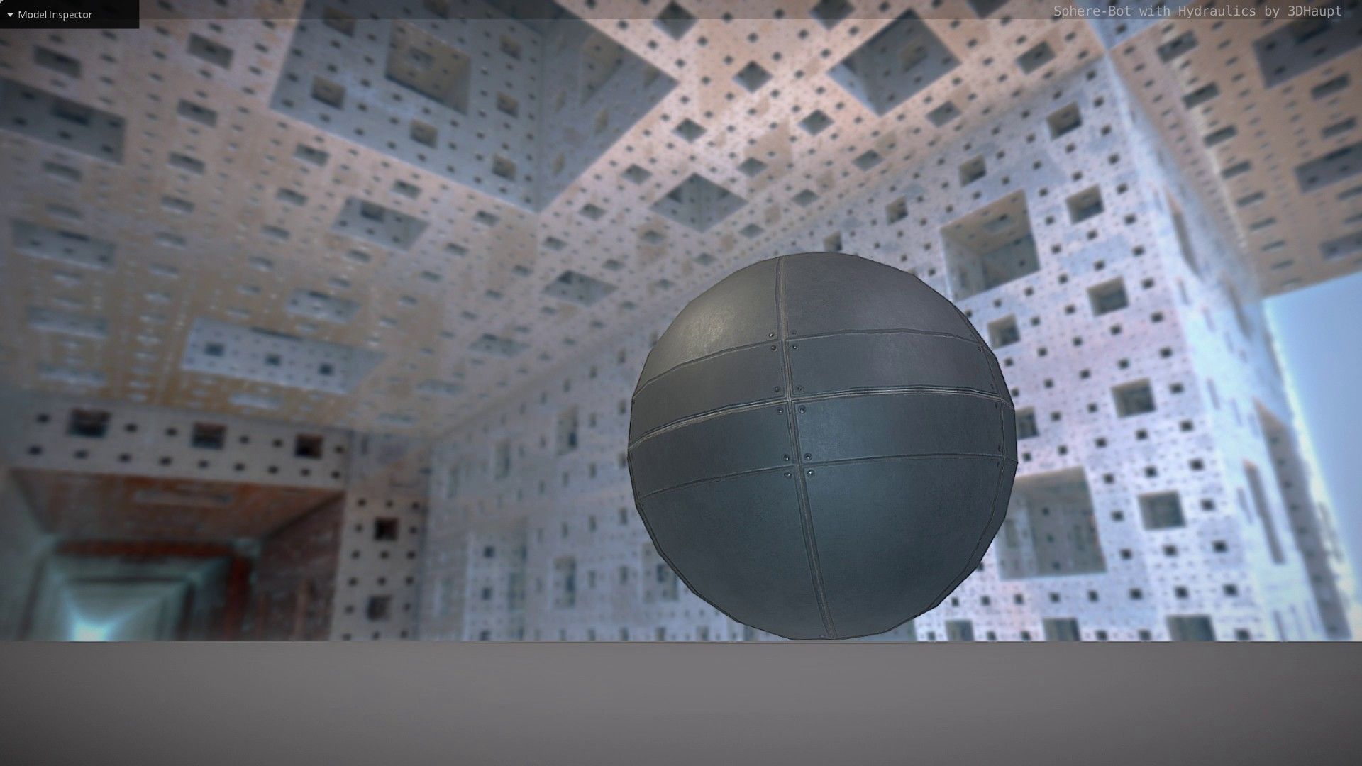 3D model Hydraulic Sphere-Bot VR / AR / low-poly rigged animated | CGTrader