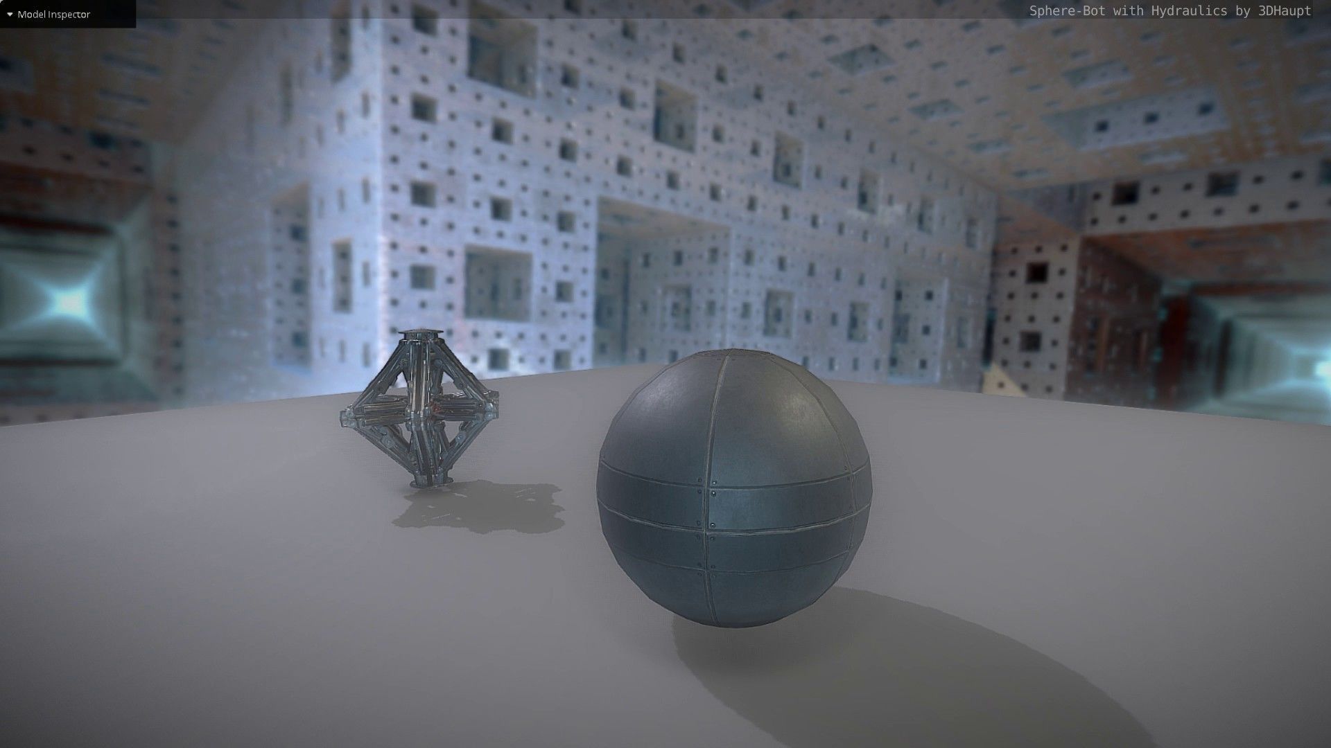 3D model Hydraulic Sphere-Bot VR / AR / low-poly rigged animated | CGTrader