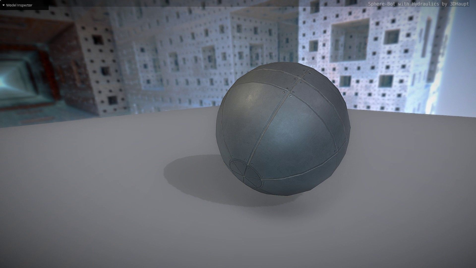 3D model Hydraulic Sphere-Bot VR / AR / low-poly rigged animated | CGTrader