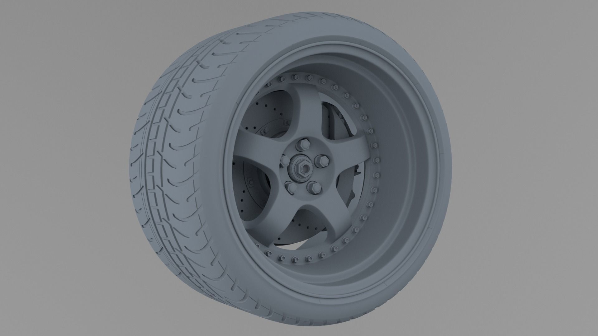 work meister s1 3piece wheel 3D model | CGTrader