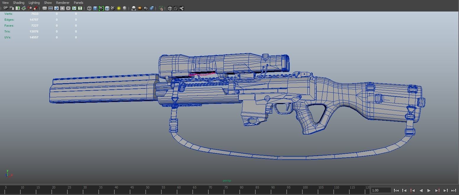 3D model Maverick Gun VR / AR / low-poly | CGTrader