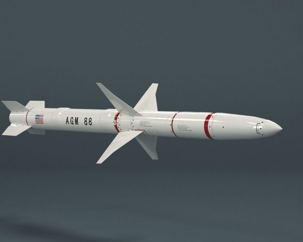 Missile 3D model animated | CGTrader